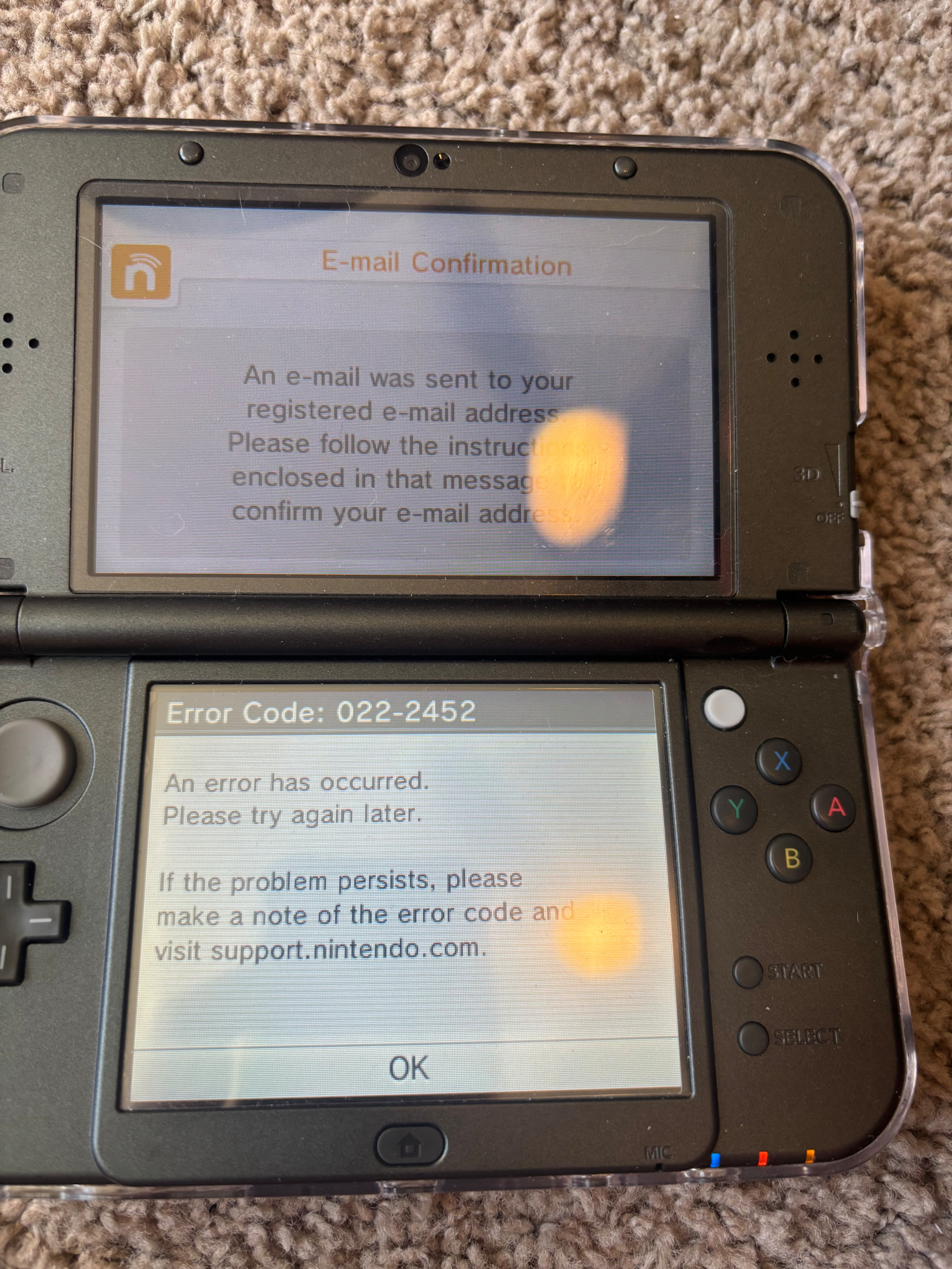 Help with Verifying E-mail on 3DS - 3DS Support - Pretendo Network